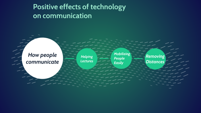 Positive effects of technology in communication by muhammed sait ...