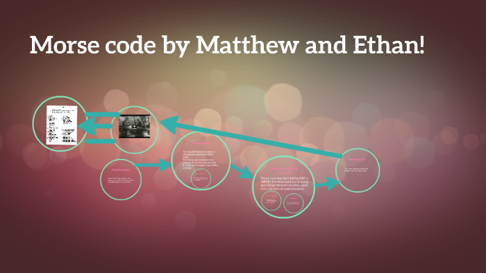 Morse code by Ethan Matthew by Michaela Allen-Waters on Prezi