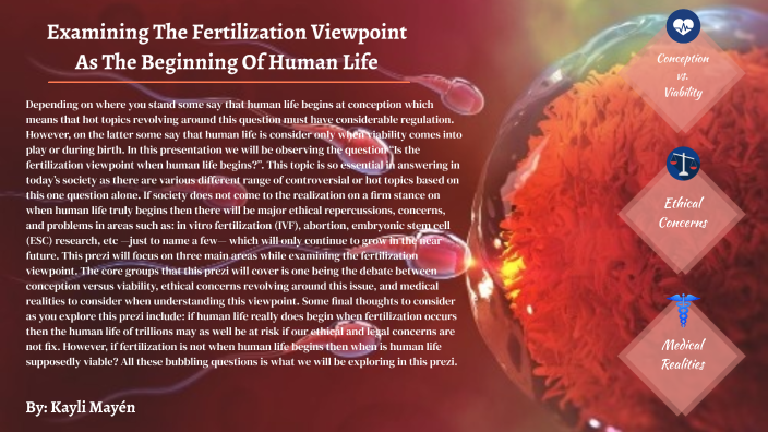 Examining the Fertilization Viewpoint on the Beginning of Human Life by ...
