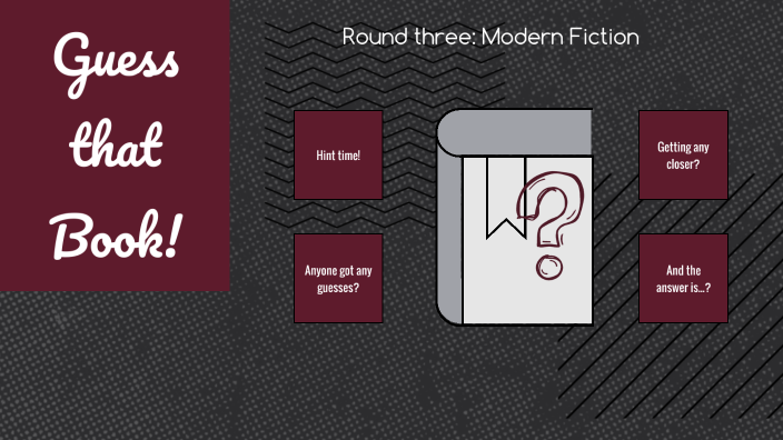 Guess that Book! Round 3 by Gabrielle Lashley on Prezi