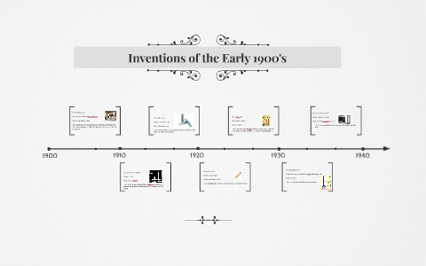Inventions of the Early 1900's by Nyjah Hayes