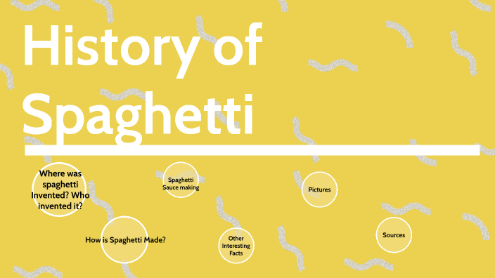 History of Spaghetti by Carmen Bertrand on Prezi