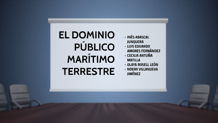 DOMINIO PÚBLICO MARÍTIMO TERRESTRE by Ines abascal junquera on Prezi