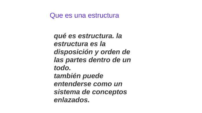 qué es estructura. la estructura es la disposición y orden d by juan ...