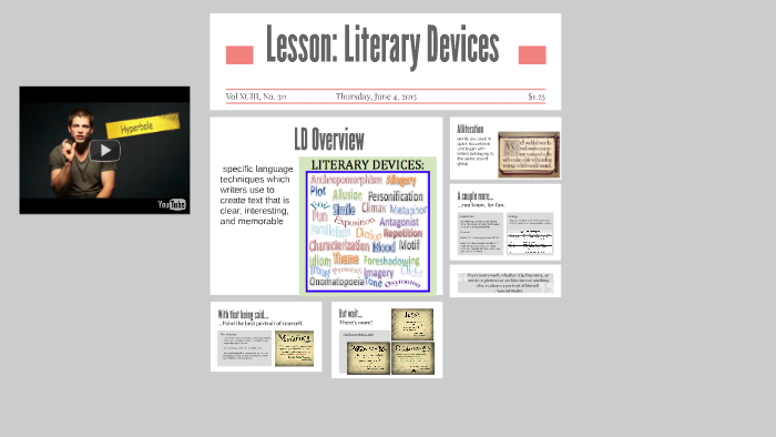 Lesson: Literary Devices by Megan Whitten