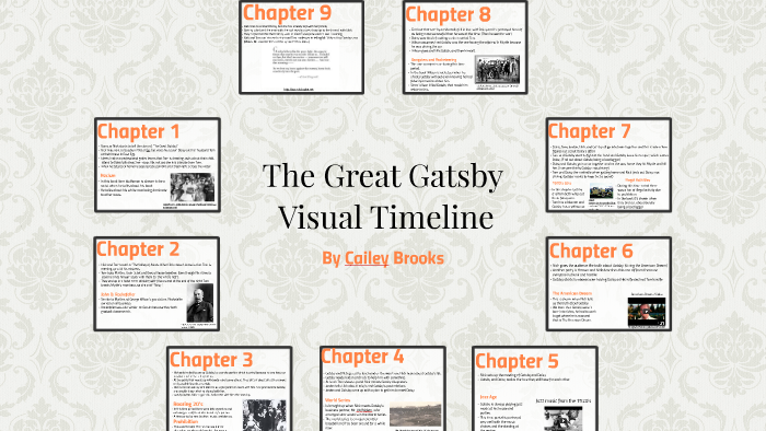 The Great Gatsby Visual Timeline by cailey brooks on Prezi