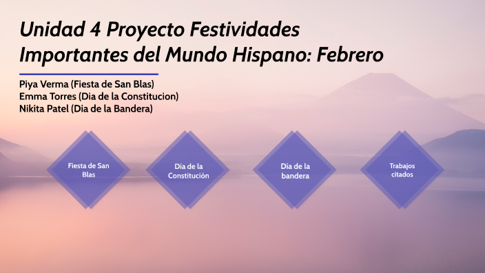 Unidad 4 Proyecto Festividades Importantes del Mundo Hispano by Piya ...