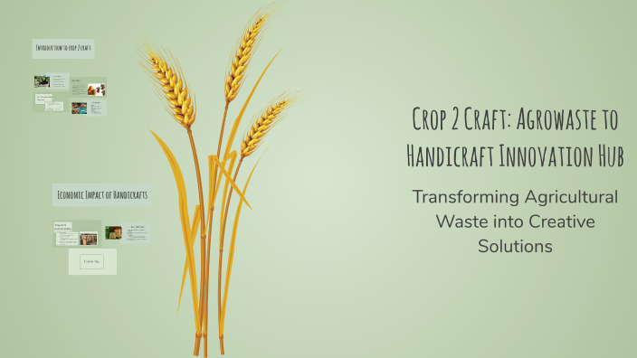 Crop to Craft: Agrowaste to Handicraft Innovation Hub by Nishmitha ...