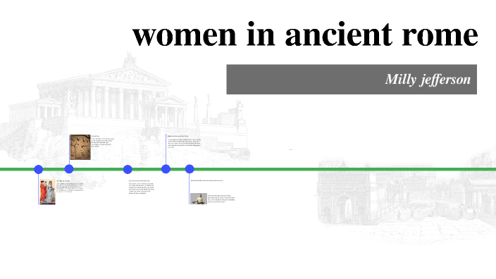 women in acient rome by milly jefferson on Prezi