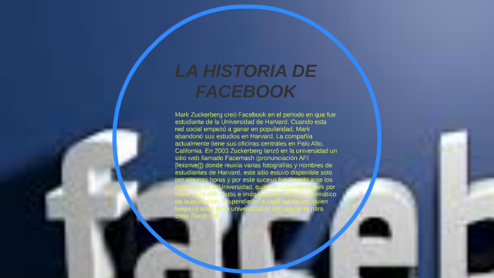 LA HISTORIA DE FACEBOOK by Manuela Jaramillo on Prezi