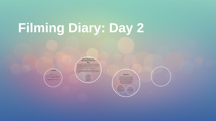 Filming Diary: Day 2 by Chelsea Wetherill on Prezi