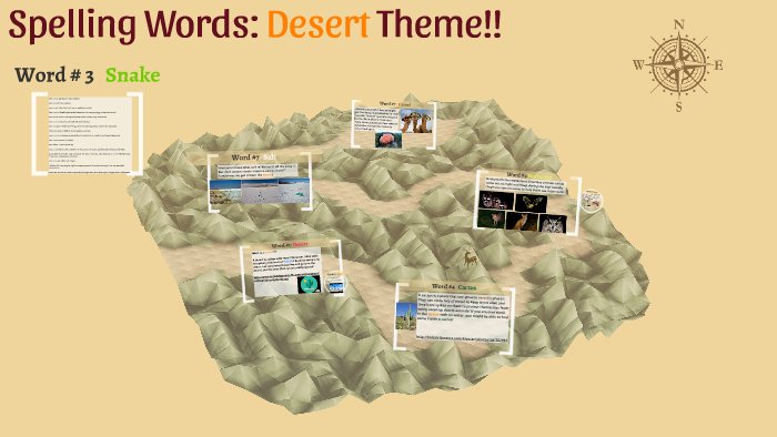 Spelling Words: Desert Theme!! by Natascha Shena on Prezi