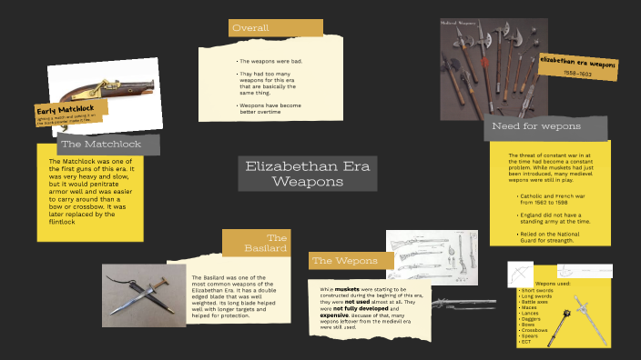 elizabethan era weapons by David Pattillo on Prezi