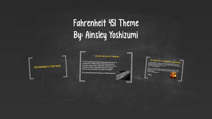 Fahrenheit 451 Theme by Ainsley Momo on Prezi