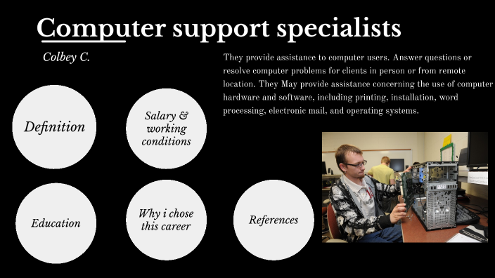 Computer support specialist presentation by Colbey Cook on Prezi
