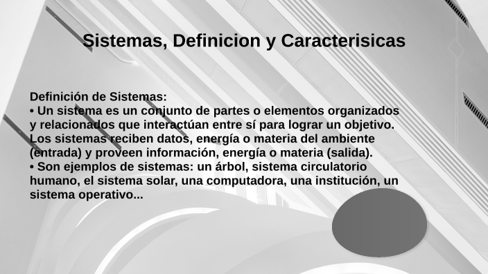 SISTEMAS: Definición y Características Generales by Esteban Lablanca on ...