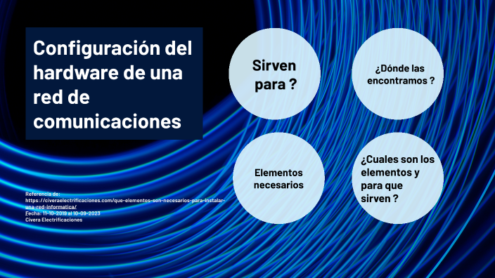 Elementos más importantes que configuran el hardware de una red de ...