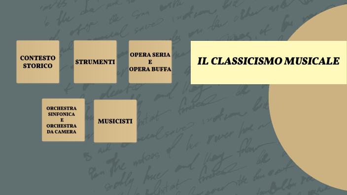 IL CLASSICISMO MUSICALE by Gabriele Galli on Prezi