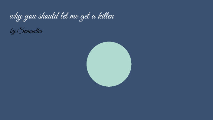why you should get me a cat by samantha gilmour on Prezi