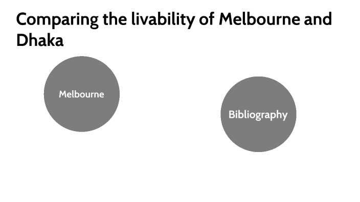Comparing the livability of Melbourne and Dhaka by None None on Prezi