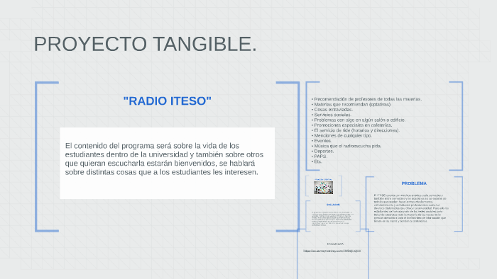 PROYECTO TANGIBLE. by Carolina A on Prezi