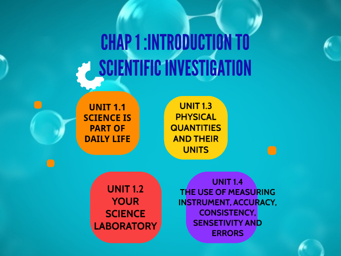 CHAP 1 : INTRODUCTION TO SCIENTIFI INVESTIGATION by Shalini Arsohgah on ...