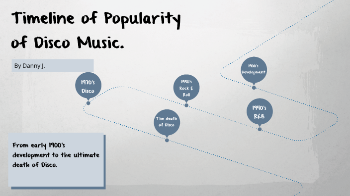 Timeline of Popularity of Disco Music. by Daniel Jeffery on Prezi