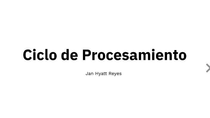 Ciclo de by Jan Hyatt on Prezi