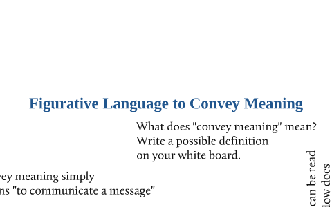 Figurative Language to Convey Meaning by Jillian Donahue on Prezi