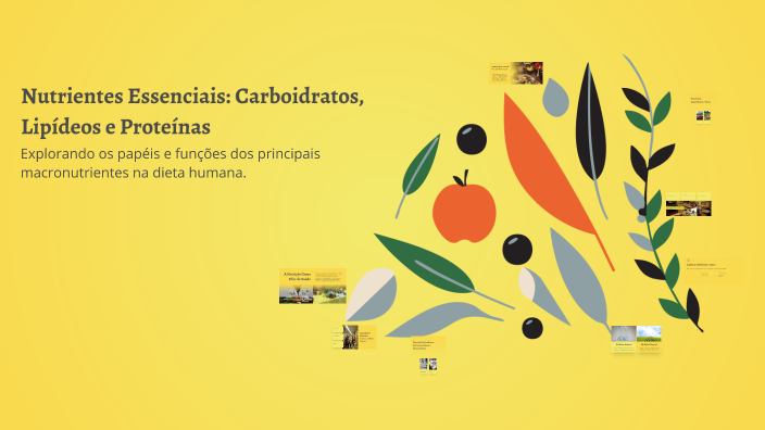 Nutrientes Essenciais: Carboidratos, Lipídeos e Proteínas by Sofia ...