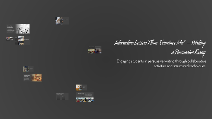 Interactive Lesson Plan: 'Convince Me!' — Writing a Persuasive Essay by ...