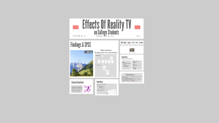 Effects Of Reality TV by Asia Poole on Prezi