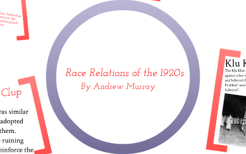Race Relations of the 1920s by Andrew Murray on Prezi