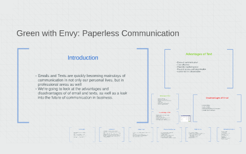 Emails and Texts: Paperless Communication by A. Reda on Prezi