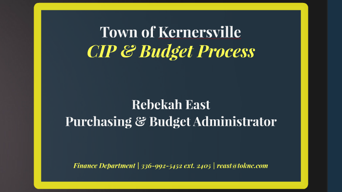 CIP & Budget Process for FY 2020-21 by Rebekah East on Prezi