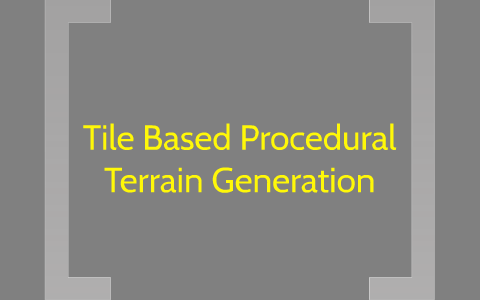 Tile Based Procedural Terrain Generation by David Grelsson