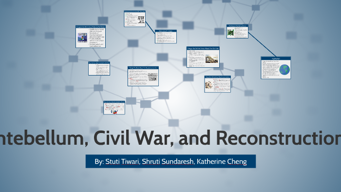 Antebellum, Civil War, and Reconstruction by Stuti Tiwari on Prezi