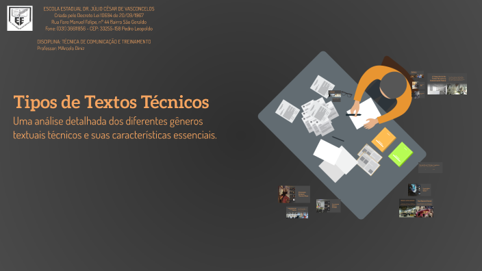 Tipos de Textos Técnicos by Marcelo Diniz on Prezi