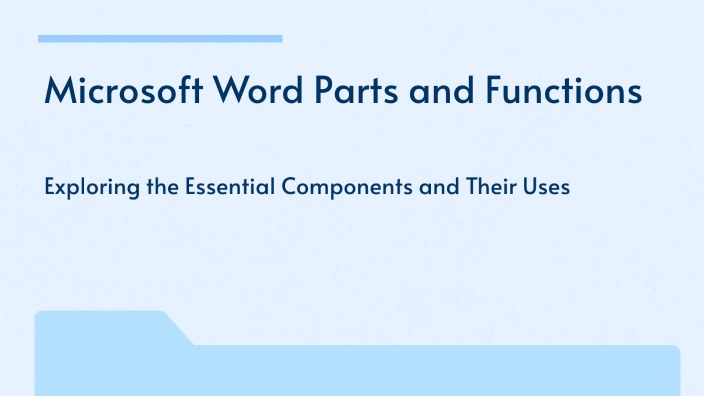 Microsoft Word Parts and Functions by Ralph Evan Urdelas on Prezi