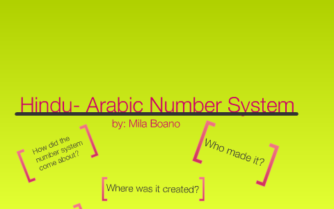 Hindu-Arabic Number System by Mila Boano on Prezi