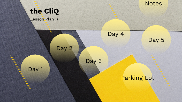 the cliQ by Sarah Lazar on Prezi