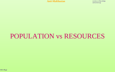 POPULATION VS RESOURCES by Ji Yoon Hwang on Prezi