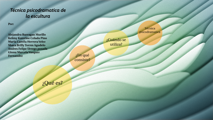 técnica Psicoterapéutica de la escultura by shara torres on Prezi