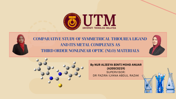 COMPARATIVE STUDY OF SYMMETRICAL THIOUREA LIGAND AND ITS METAL ...
