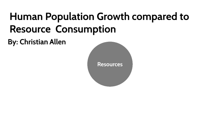 Human Population Growth compared to Resource Consumption by Christian ...