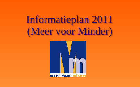 Informatieplan 2011 (Meer voor Minder) by Bas Baalmans