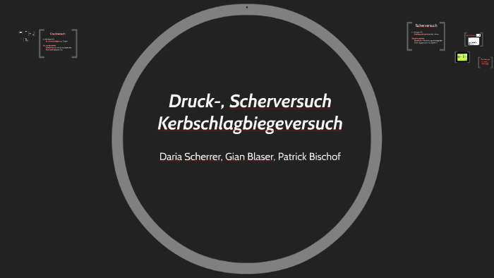 Druck-, Scherversuch by Daria Scherrer on Prezi
