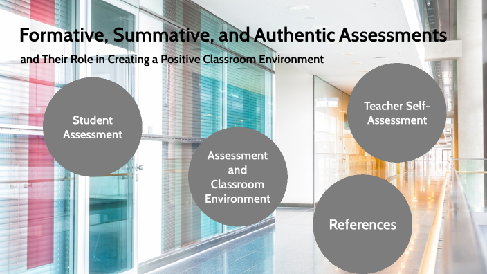Formative, Summative, & Authentic Assessments and Their Role in ...