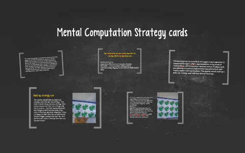 Mental Computation Strategy cards by Michelle Teakle on Prezi