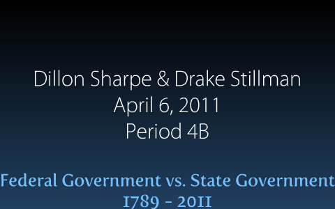 Federal Government vs. State Government 1789 - 2011 by APUSH Project on ...